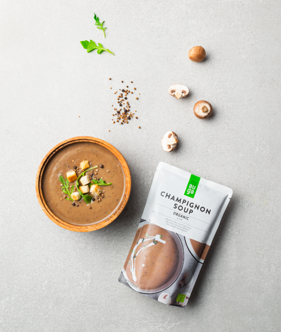 Auga ORGANIC Champignon soup creamy 400 g - Álfasaga